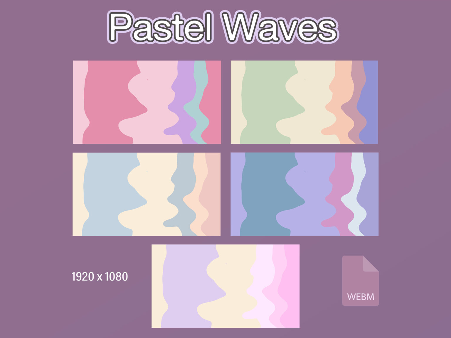 Twitch Transitions Liquid Waves, Cute Pastel Stream Stinger Transition ...