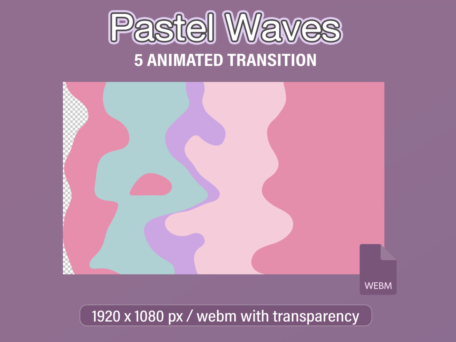 Twitch Transitions Liquid Waves, Cute Pastel Stream Stinger Transition ...
