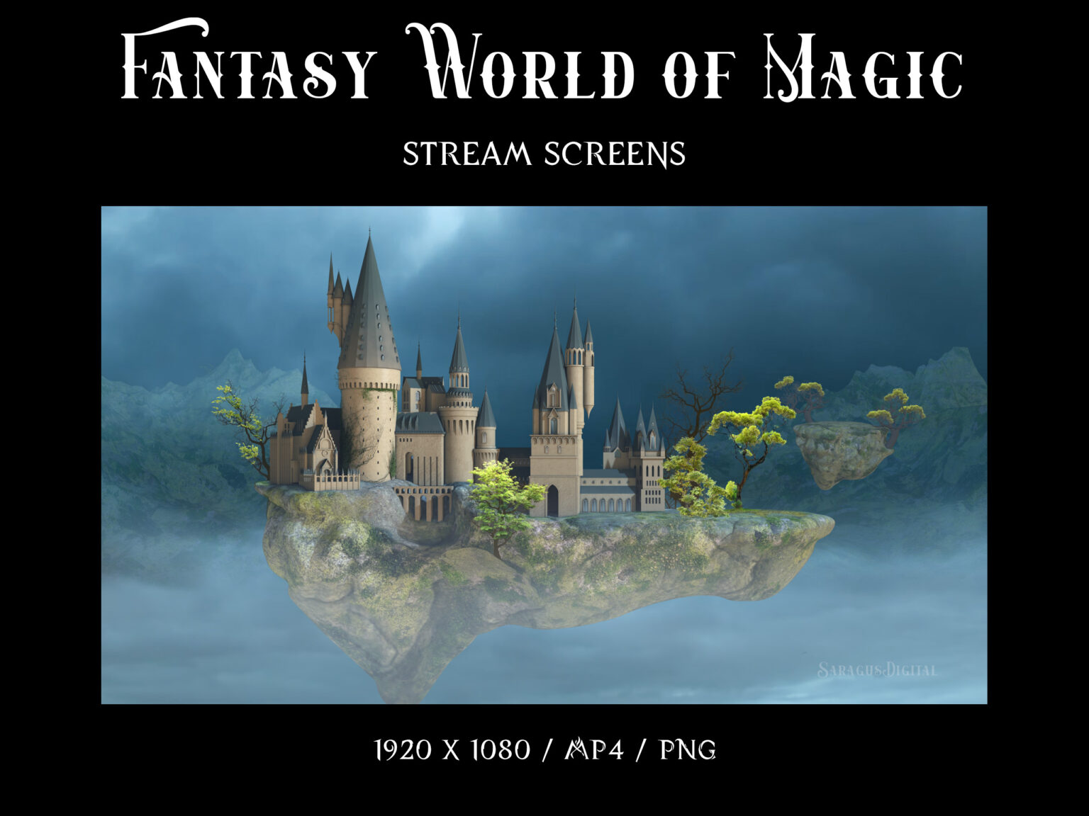 Fantasy World Stream Overlays, Starting Soon, BRB, Animated Twitch ...