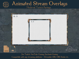 Medieval Animated Twitch Overlay Package, Borders, Chats, Backgrounds ...