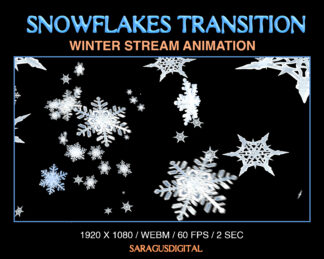 Christmas snowflakes, stinger transition, animated snow overlay for ...